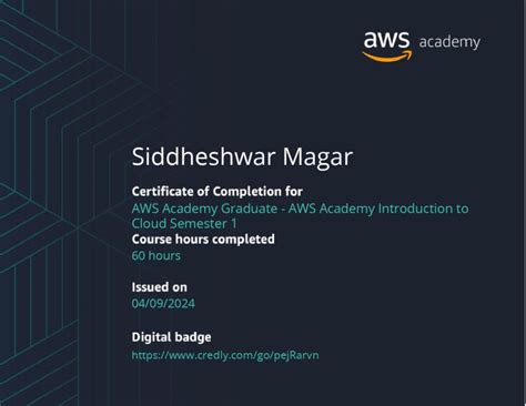 siddheshwar magar on linkedin aws