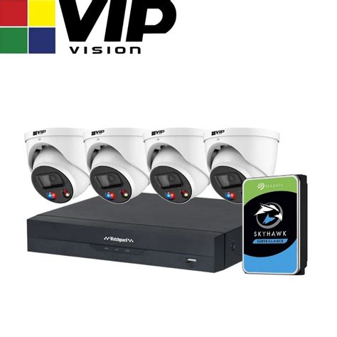 Vip Vision Ai Security System 4x 8mp Ai Turret Active Deter Cams 1