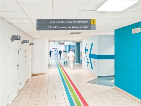 Hospital Signage Design Colorful Directional Signs On Floor Colorful