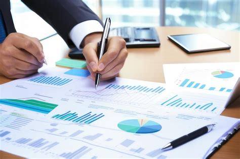 Premium Ai Image Synergizing Business Insights A Collaborative Team Delving Into Statistics