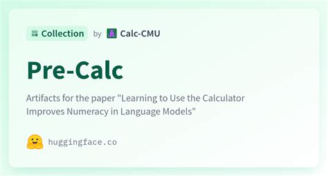 pre calc a calc cmu collection