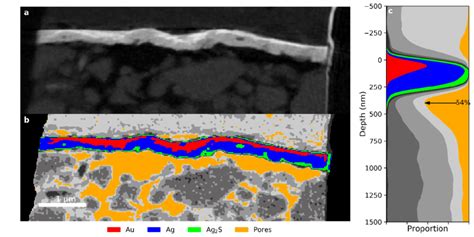 fig s 6 slice through the mary pxct tomogram in a δ values and b