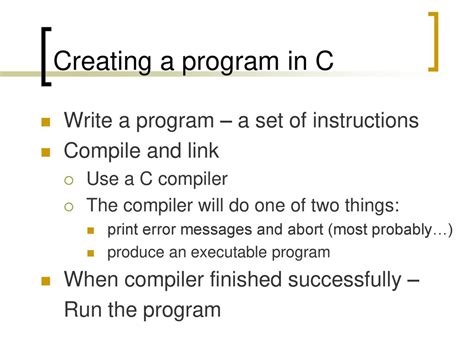 Introduction To Cs Your First C Programs Ppt Download