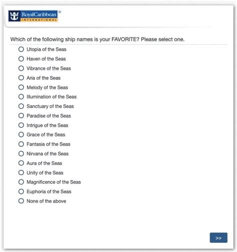Oasis Six Naming Survey Royal Caribbean News And Rumors Royal