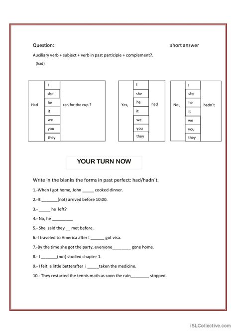 simple future y past perfect práctic…: English ESL worksheets pdf & doc