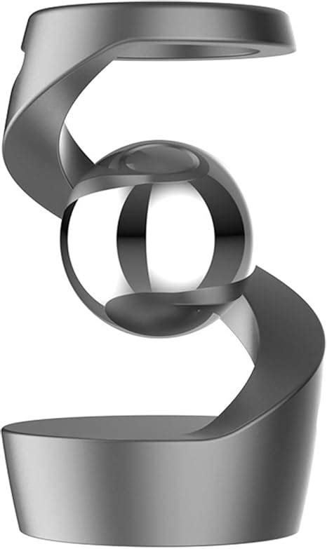Gravity Defying Kinetic Desk Toy Suspended Gyroscope Rotating Metal