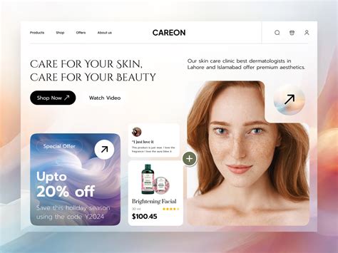 Ai Skincare Website Design By Lazy Kar For Lazyinterface Ui Ux Team On
