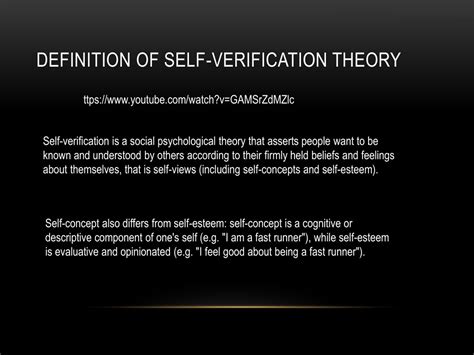 Ppt Self Verification Theory Powerpoint Presentation Free Download