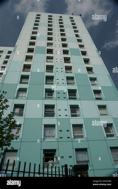 1960s Residential Tower Block Cladded With Flammable Cladding Post