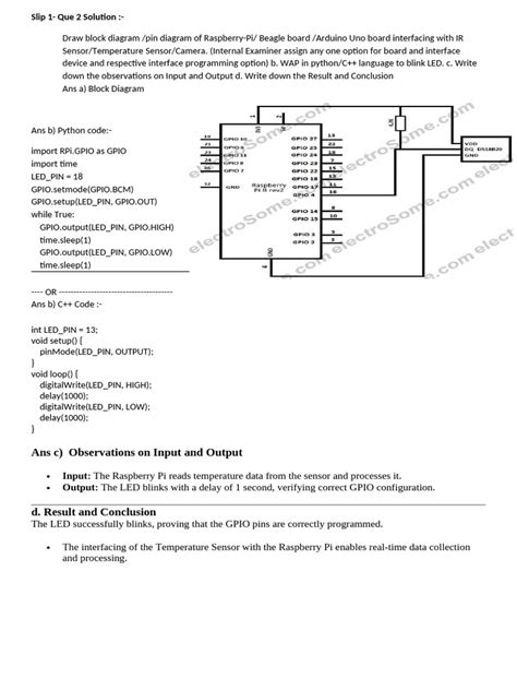 Rasberry Programs Solutions Pdf Raspberry Pi Microcontroller