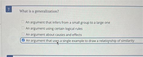 7 What Is A Generalization An Argument That Studyx