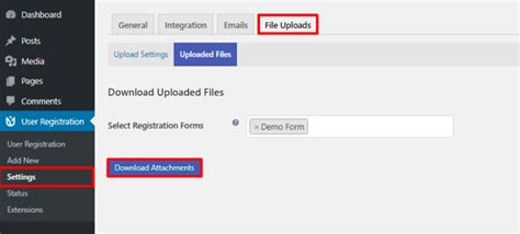 Create A Registration Form With File Upload Field Easily User