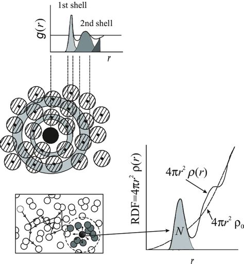 Schematic Diagram Of Radial Distribution Function For Liquid And Its