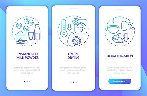 Blue Gradient Mobile App Screen Representing Phases Of Project Management Onboarding Vector