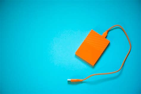 Premium Photo Close Up Of External Hard Disk Drive For Connect To Laptop Transfer Or Backup