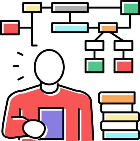 Pagerank Algorithm Color Icon Royalty Free Vector Image