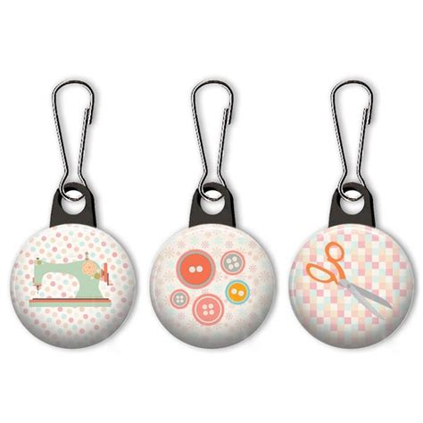 Button Zipper Pull Etsy