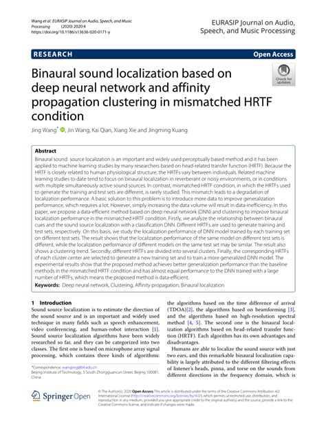 pdf binaural sound localization based on deep neural network and