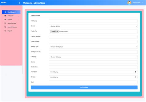Bus Pass Management System Using Python Django Python Django Projects
