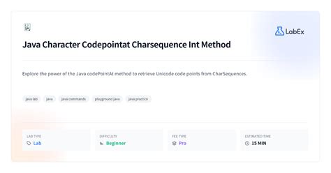 Mastering The Java Codepointat Method Labex