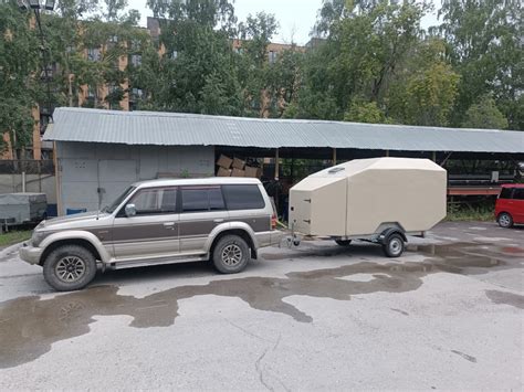 Самодельный автодом из стеклопластика — Mitsubishi Pajero (2G), 3 л ...