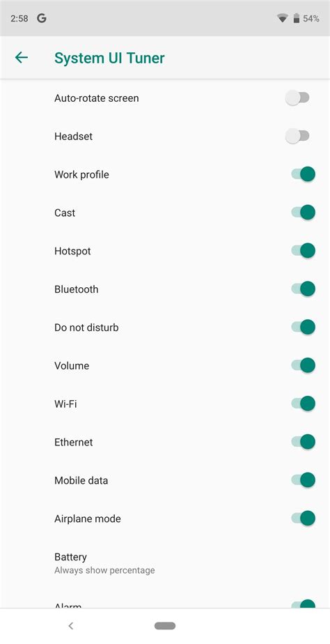 what is system ui tuner in android musetaia