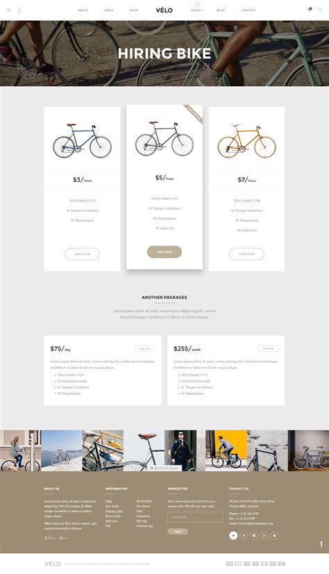 Velo Stunning Bike Store ECommerce PSD Template By Sunrisetheme ThemeForest
