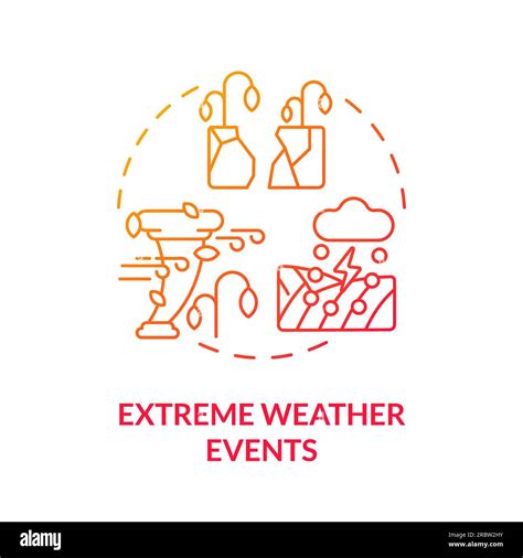 Thin Line Extreme Weather Events Icon Heatflation Concept Stock Vector Image And Art Alamy