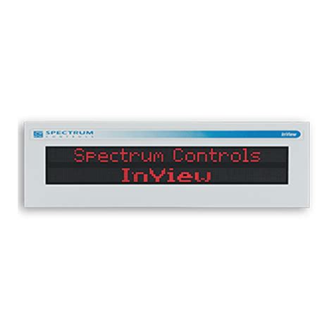 SPECTRUM CONTROLS INVIEW SERIES USER MANUAL Pdf Download ManualsLib