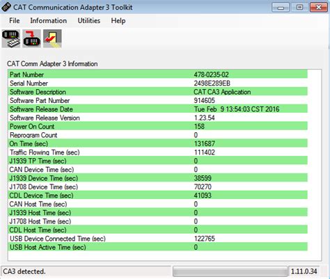 Testing Your Connection To The Ecm Using Cat Communication Adapter 3