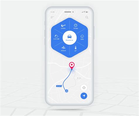 Map Gps Navigation App Ux Ui Concept Mobile Map Application Smartphone App Search Map