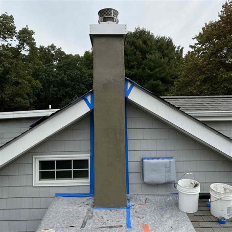 Chimney Casing Stucco Fireplace And Chimney Professionals