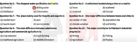 Class 7 Sba Final Term Exams 2025 History And Geography Papers With