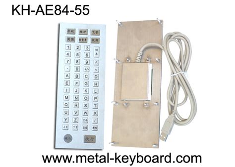 Ruggedized 55 Keys Industrial Metal Keyboard Metal Computer Keyboard
