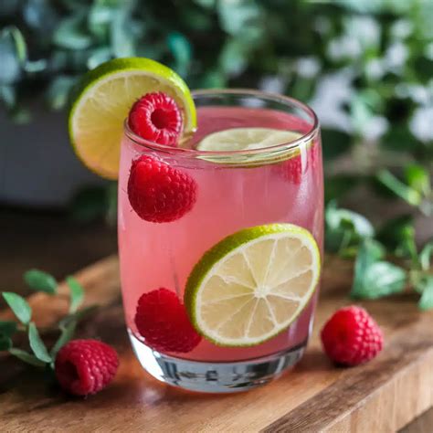 Raspberry Lime Fizz Mocktail