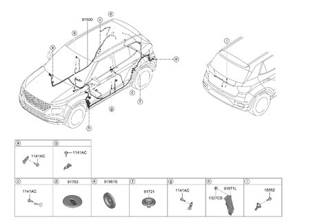 91580 K2140 Genuine Hyundai Wiring Assy Floor