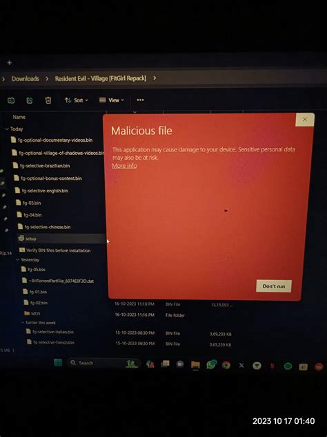 Malicious File Detected Rpiratedgames