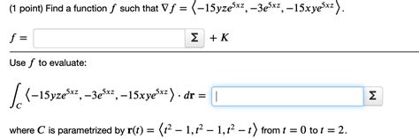 Solved Point Find A Function F Such That Chegg Com