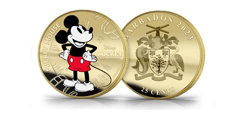 The Official Disney Mickey Mouse Themed Gold Layered Coin Shop