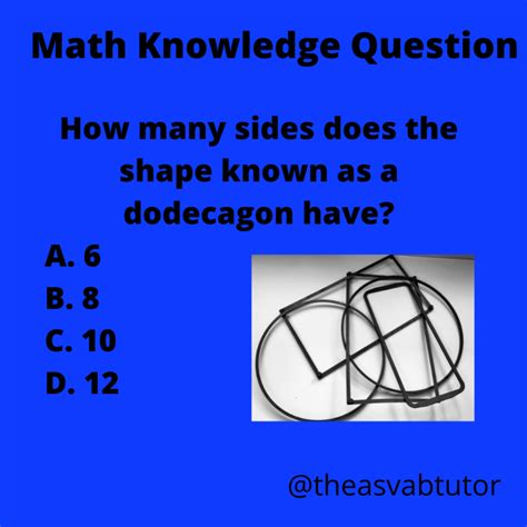 Asvab Math Topics Of Shapes The Asvab Tutor