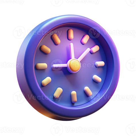 Elegant Vintage 3d Clock Illustration Time Management Premium 56563327 Png