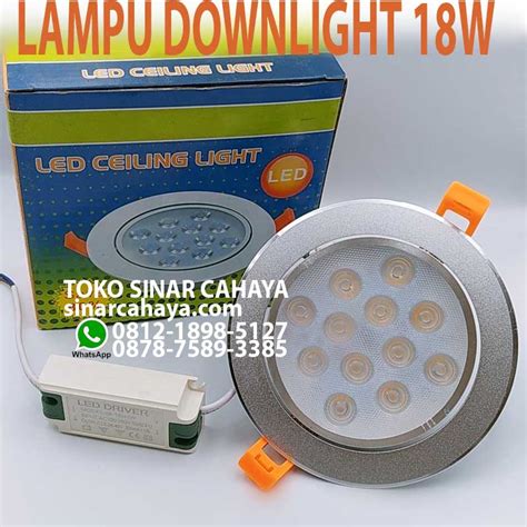 Jual Lampu Downlight Led W W Sharp Cob Sinar Cahaya