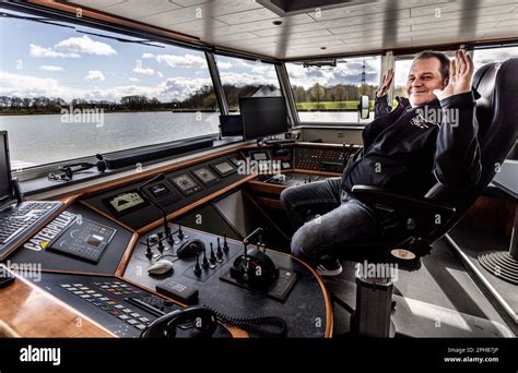 Waltrop Germany 27th Mar 2023 Shipmaster David Tangermann Is In Control Of The Autonomously