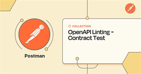 openapi linting contract test openapi linting postman api network