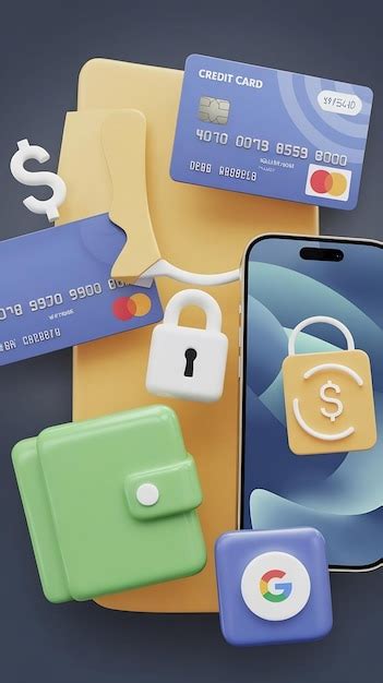 3d Rendering Of Electronic Cashless Payments And Secure Transactions