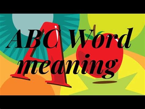 A To Z Alphabet Word Meaning Abc Words English Alphabet Learning