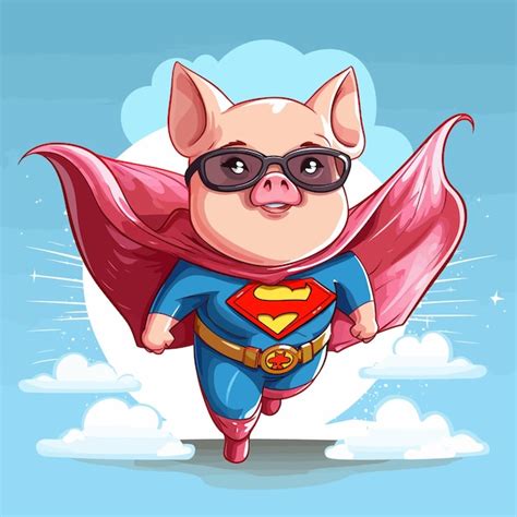 El Súper Héroe Vector Premium