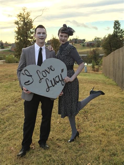 First Place Halloween Costume I Love Lucy And Ricky Costume But Greyscaled Couple