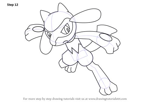 How To Draw Mega Riolu