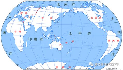 七大洲四大洋的地图 千图网